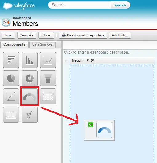 How To Create The Gauge Dashboard Component In Salesforce Infallibletechie
