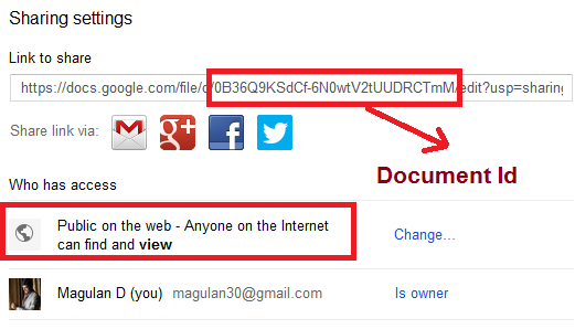 How to create a downloadable link for the file in Google Drive ...