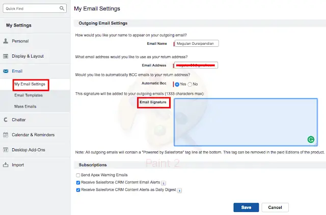 How to set Email Signature in Salesforce? – InfallibleTechie How to set Email Signature in Salesforce? – InfallibleTechie