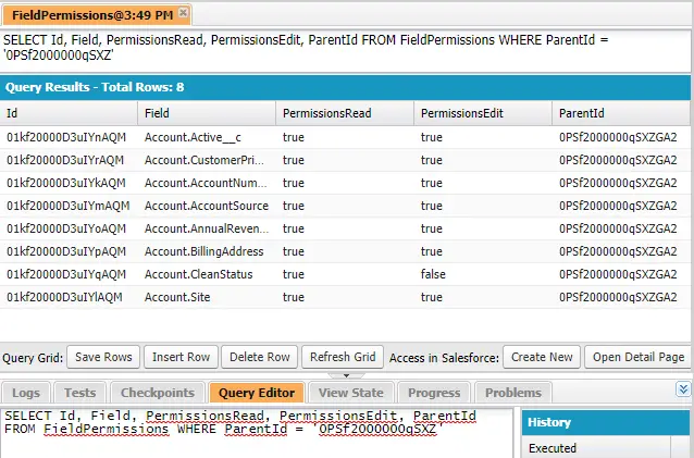 How To Find Enabled Field Permissions For The Permissionset In Salesforce Infallibletechie