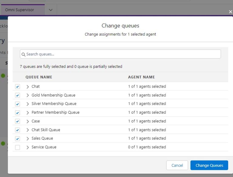 How to view agents assigned Queues and Skills and also adjust the ...