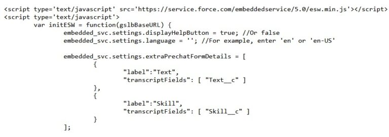 How To Pass Values To Custom Fields On The Salesforce Chat Transcript Object Infallibletechie 4317