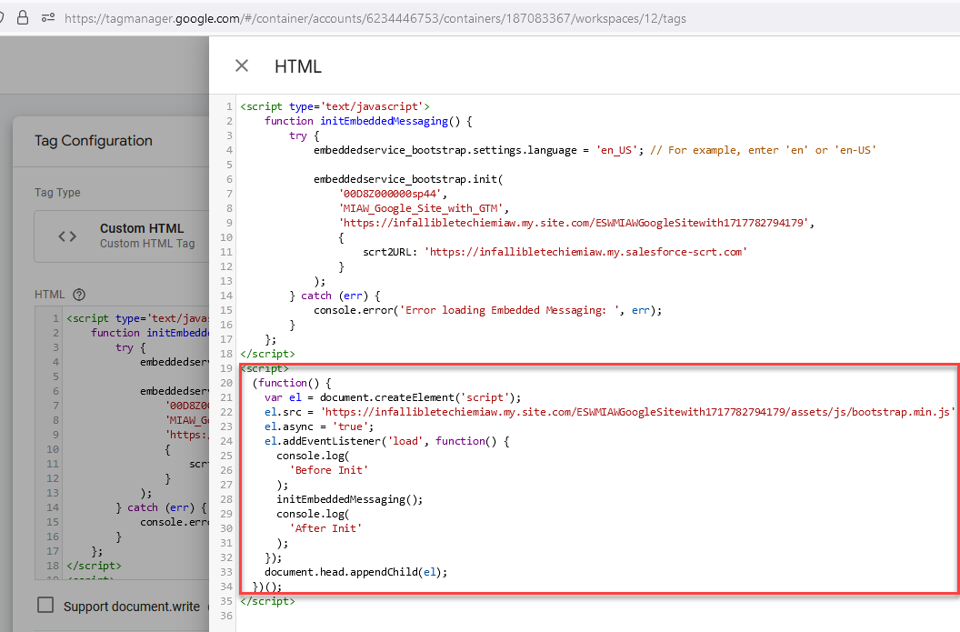 Salesforce Messaging for In-App and Web using Google Tag Manager ...