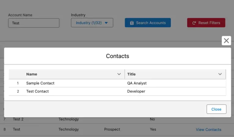 Pop Up From Salesforce Lightning Datatable Infallibletechie