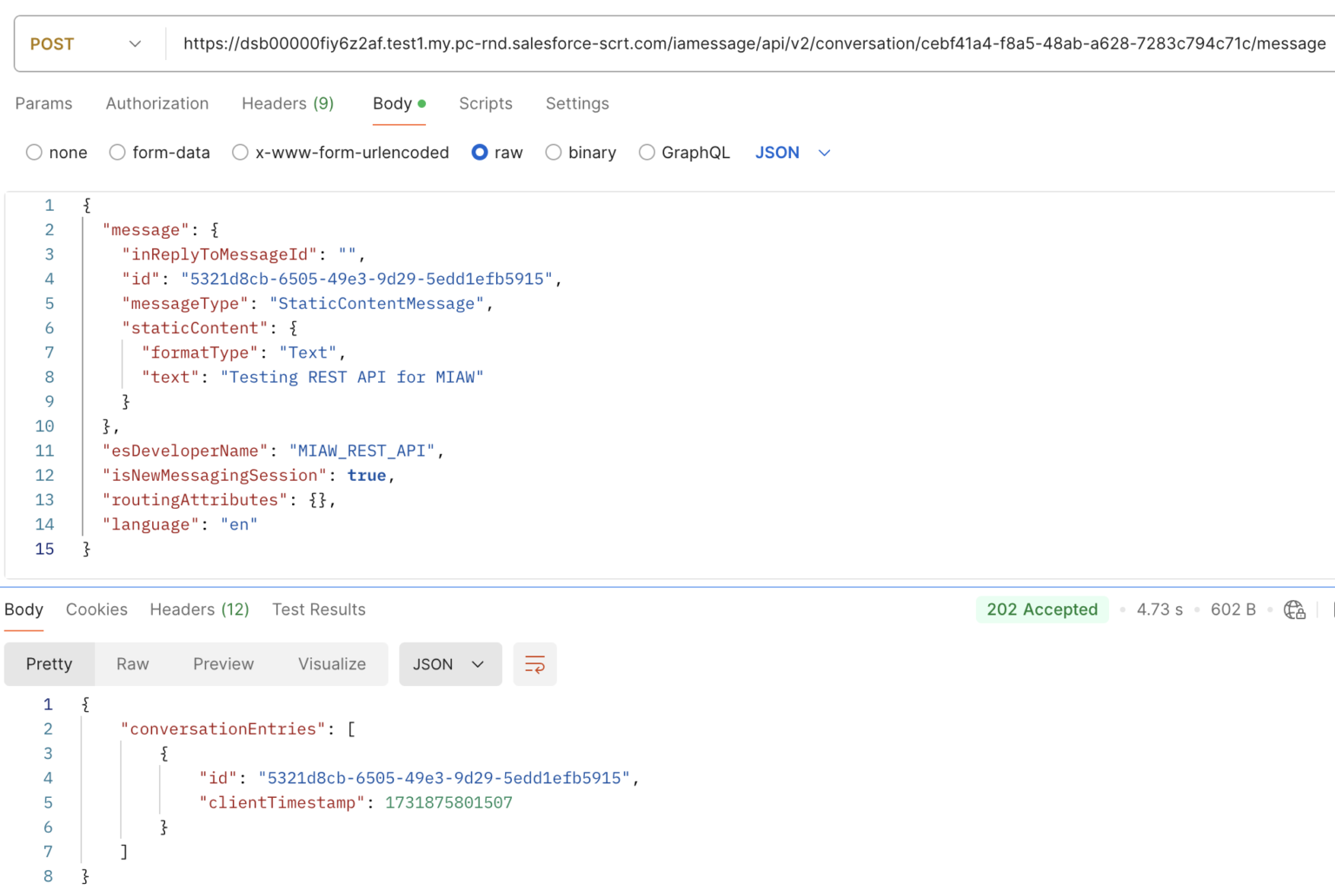 Salesforce Messaging For In App And Web Rest Api Infallibletechie 4424