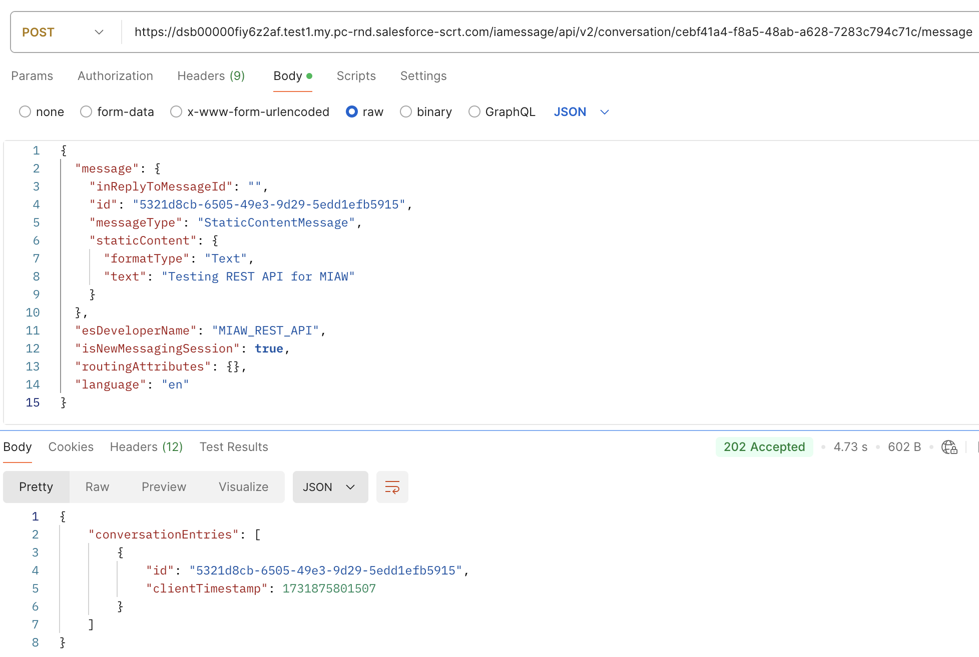 Salesforce Messaging For In App And Web Rest Api Infallibletechie